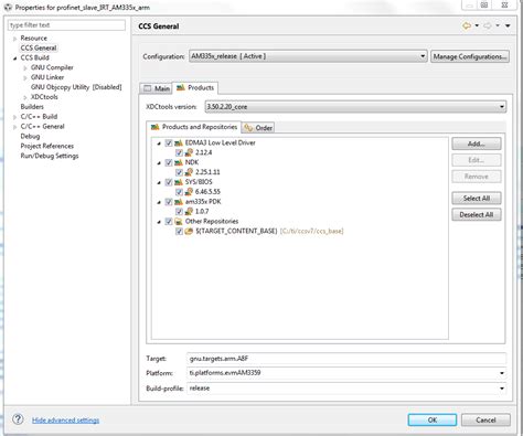 rtos processor sdk am335x profinet slave build problem processors forum processors ti e2e