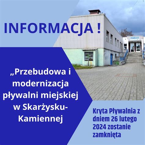 Od 26 lutego basen będzie zamknięty Ruszają prace przy modernizacji