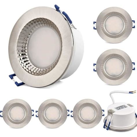 Led Spot Encastr Extra Plat W Lm Spots De Plafond Blanc Chaud