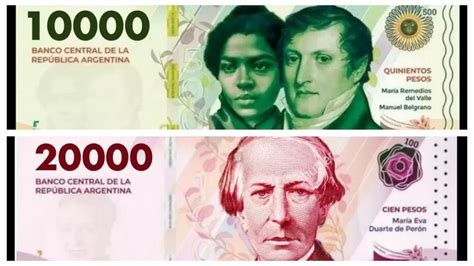 Los nuevos billetes de 10 000 y 20 000 ya tienen fecha de circulación