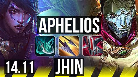 APHELIOS Alistar Vs JHIN Blitzcrank ADC Rank 4 Aphelios
