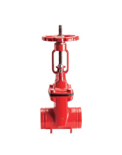 2 DUCTILE IRON GROOVED END RESILIENT SEATED OS Y GATE VALVE UL FM