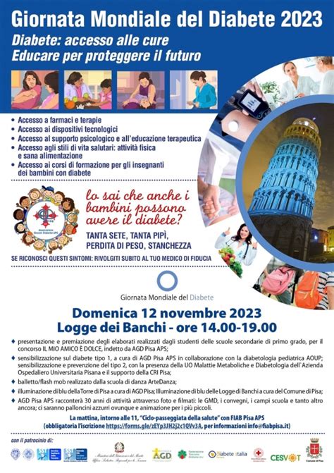 PISA GIORNATA MONDIALE DEL DIABETE Eventi AGDITALIA