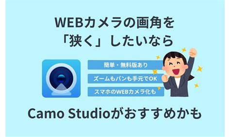 パソコンのWEBカメラの画角を狭くしたいならCamo Studioがおすすめかも 初心者さんにやさしい ミラーレス一眼写真教室