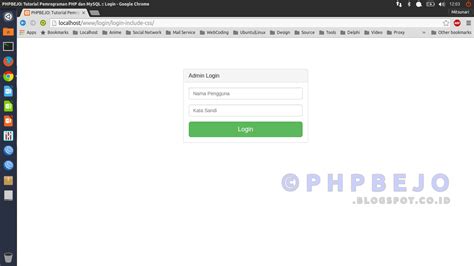 Phpbejo Cara Membuat Halaman Login Website Dengan Php Dan Mysql