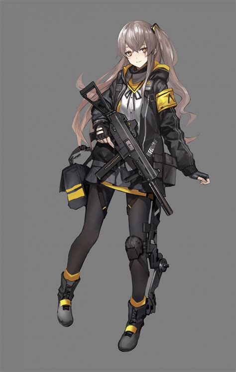 Fondos de pantalla ilustración pistola pelo largo Anime Chicas