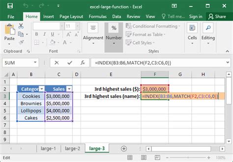 Using Excel S Large Function Deskbright