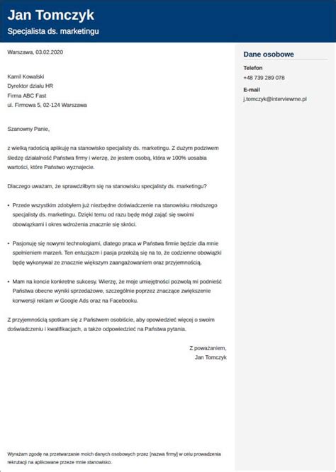 List motywacyjny przykład PDF i 10 wzorów do pobrania