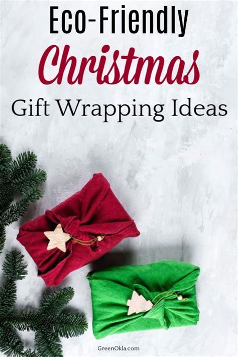 An Eco Friendly Christmas Gift Wrapping Idea With Text Overlay That