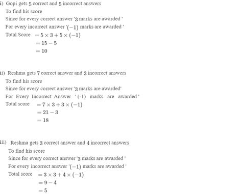 In A Class Test Containing Questions Marks Are Awarded For