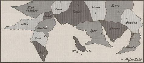 Major Hold Territories Atlas Of Pern Fantasy Map Dragon Rider