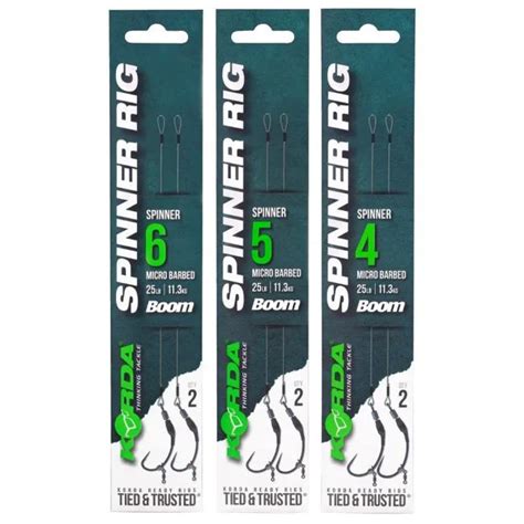 Korda Ready Tied Spinner Hook Spinner Rigs Premier Angling