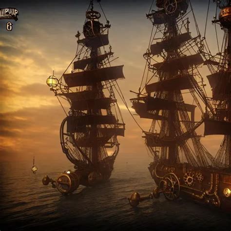Steampunk Ship City 8k HDDR OpenArt