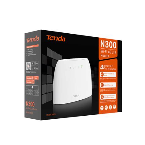 Tenda N300 Wi Fi 4G LTE Router GeeWiz
