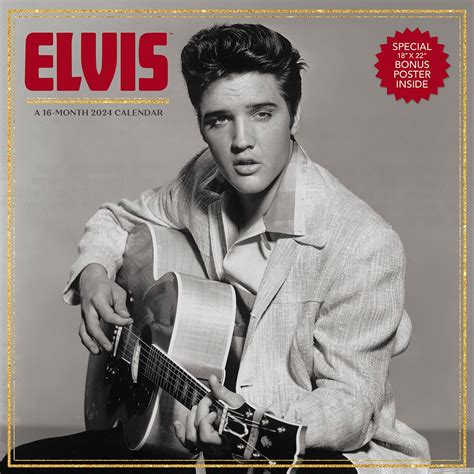 Elvis Presley 2025 Wall Calendar Tonya Ferdinanda