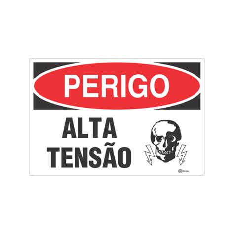 Placa Sinaliza O Adesiva Perigo Alta Tens O X Cm Pvc Leroy Merlin
