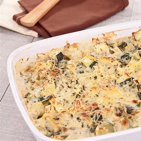 Recette Gratin de courgettes pommes de terre à la crème