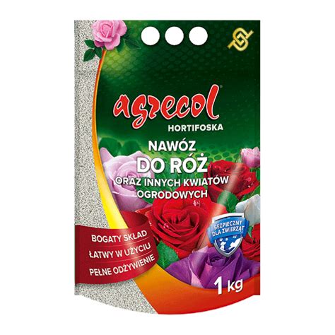 Nawóz Hortifoska do róż i innych kwiatów ogrodowych 1kg AGRECOL
