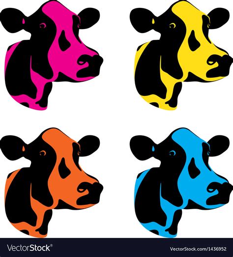 Cow Head Royalty Free Vector Image VectorStock