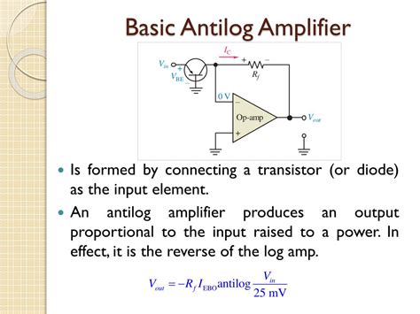 Log Antilog Amplifier Ppt Templates