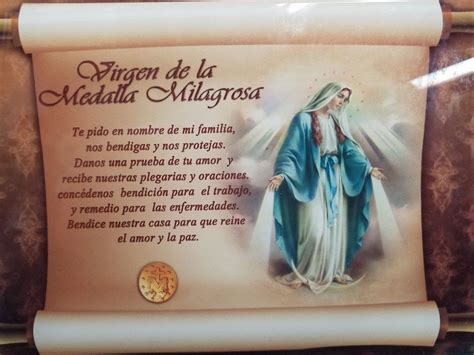 Oración a la Virgen de la Medalla Milagrosa Oraciones Oraciones