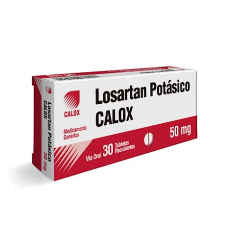 Losartán Potásico 50 Mg X 30 Tabletas Calox Farmadon La Farmacia de