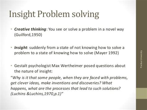 insight problem solving 1 1