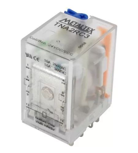Relé Subminiatura 24v 10a 2 Reversíveis Tna Metaltex Parcelamento