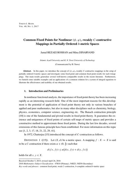 pdf common fixed points for nonlinear psi varphi {s} weakly c contractive mappings in