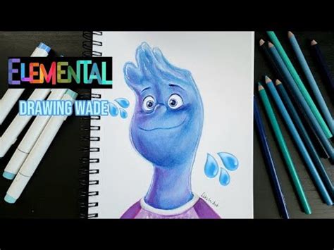 Easiest Way To Draw Wade From Elemental Drawing Art Elemental Youtube