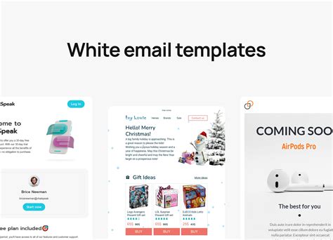 White Email Templates Free White Html Email Template Stripo Email