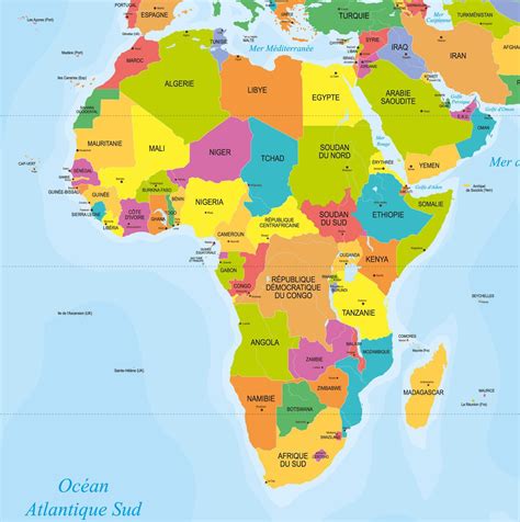 Afrique Carte Vacances Arts Guides Voyages