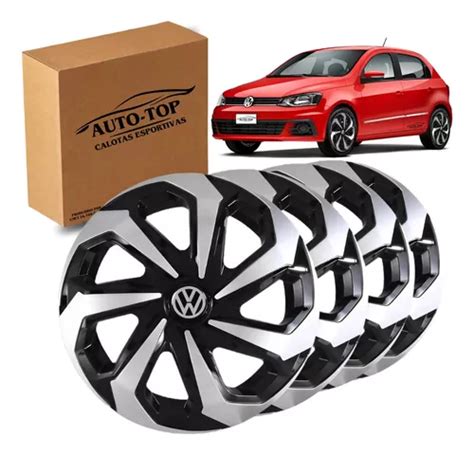 Jogo De Calotas Esportivas Aro 14 Vw Gol G5 G6 G7 Gol G3 G4 Frete grátis