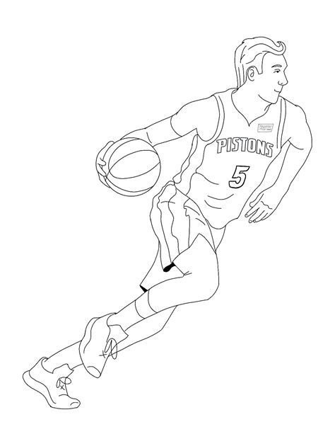 Basketball Coloring Pages Nba Players