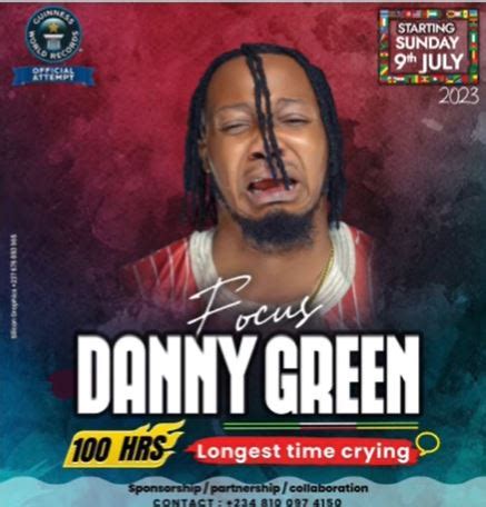 Man Who Started 100 Hour Cry A Thon To Break Guinness World Records