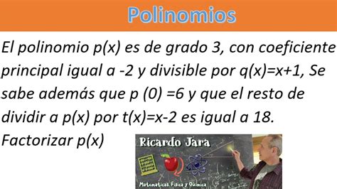 Hallar Un Polinomio De Grado 3 YouTube