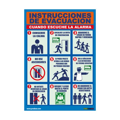 Instrucciones de Evacuación Extintores Camein