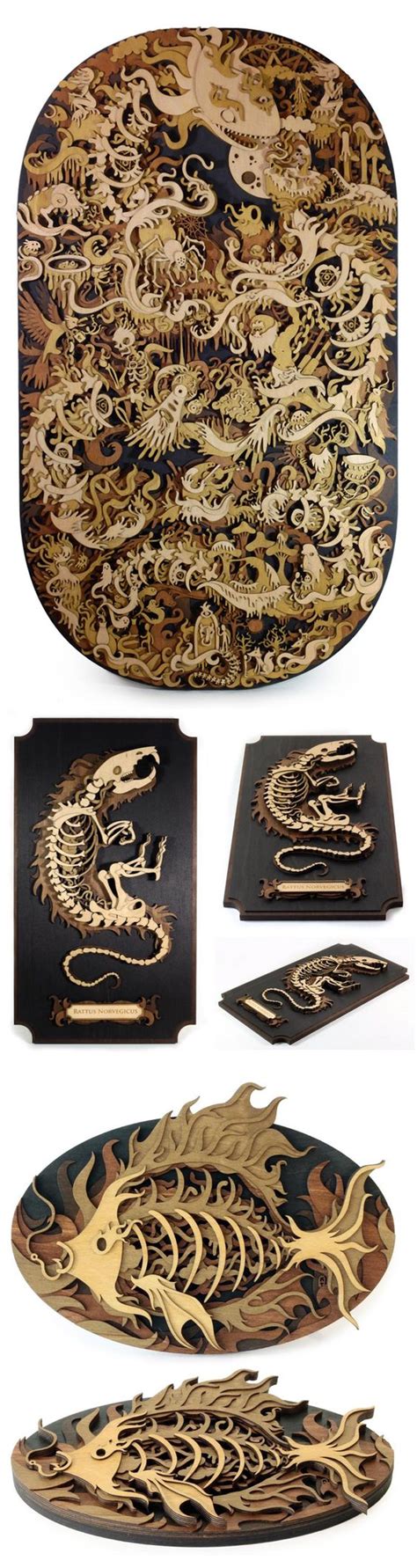 Sharp And Precise Laser Cut Wood Crafts Bored Art
