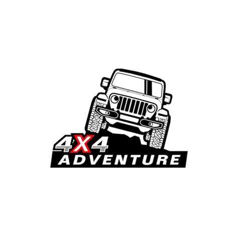 Premium Vector Jeep Logo With The Title Jeep Adventure