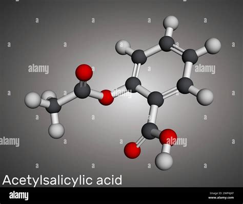 Ácido acetilsalicílico aspirina molécula ASA Es salicilato