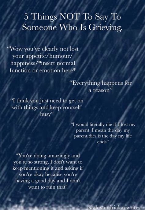 A Poem Written In The Rain That Says 5 Things Not To Say To Someone Who Is