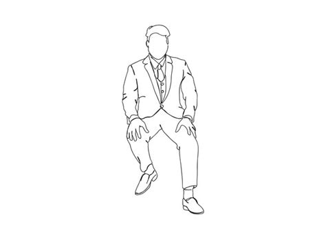 L Homme Le Dessin D Art D Une Seule Ligne De Gar On Continue L
