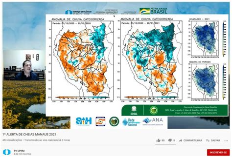 Censipam Participa Do Primeiro Alerta De Cheias Do Ano Para Manaus