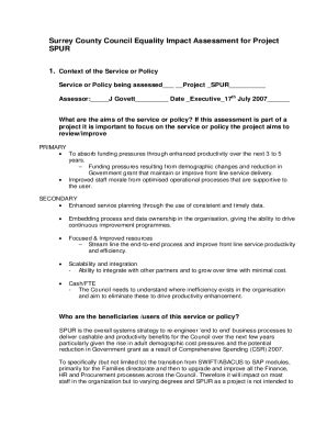 Fillable Online Equality Impact Assessment Libraries And Cultural