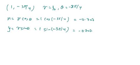 solved plot the point given in polar coordinates and find the corresponding rectangular
