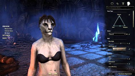 Elder Scrolls Online Female Khajiit Character Creation Youtube