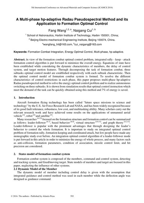 pdf a multi phase hp adaptive radau pseudospectral method and its application to formation