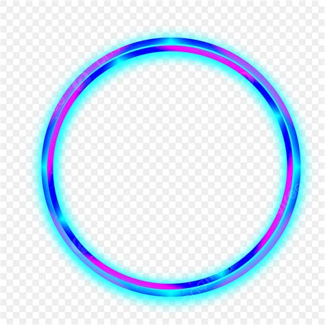 Light Shine Clipart Vector Shining Circle Blue Neon Light Png Effect