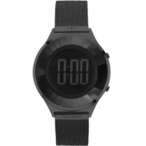 Relógio Technos Feminino Elegance Crystal Preto ELISTER