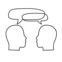 Dos Personas Hablando Dibujando